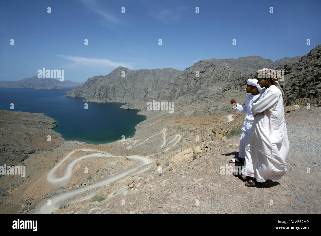 OMN Sultanat of Oman Enclave of Musandam in the north at the Straits of ...