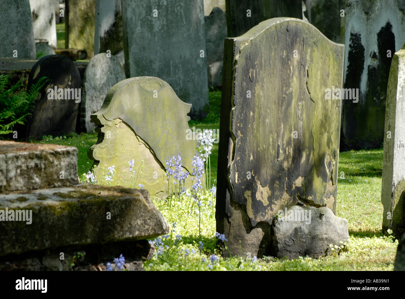 Gravestone detail in Bunhill Fields Cemetery London Borough of ...