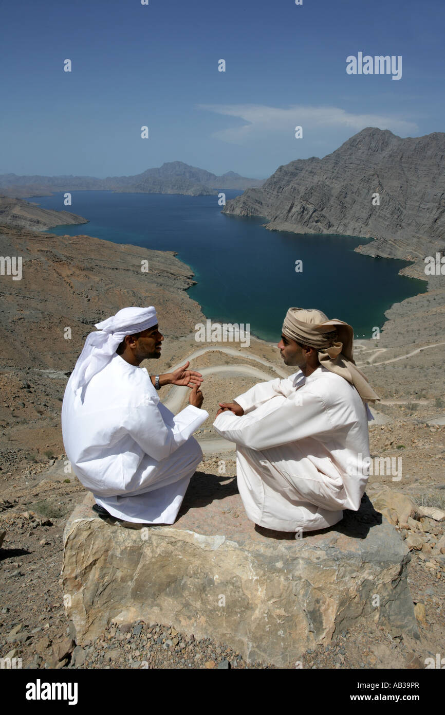 OMN Sultanat of Oman Enclave of Musandam in the north at the Straits of ...
