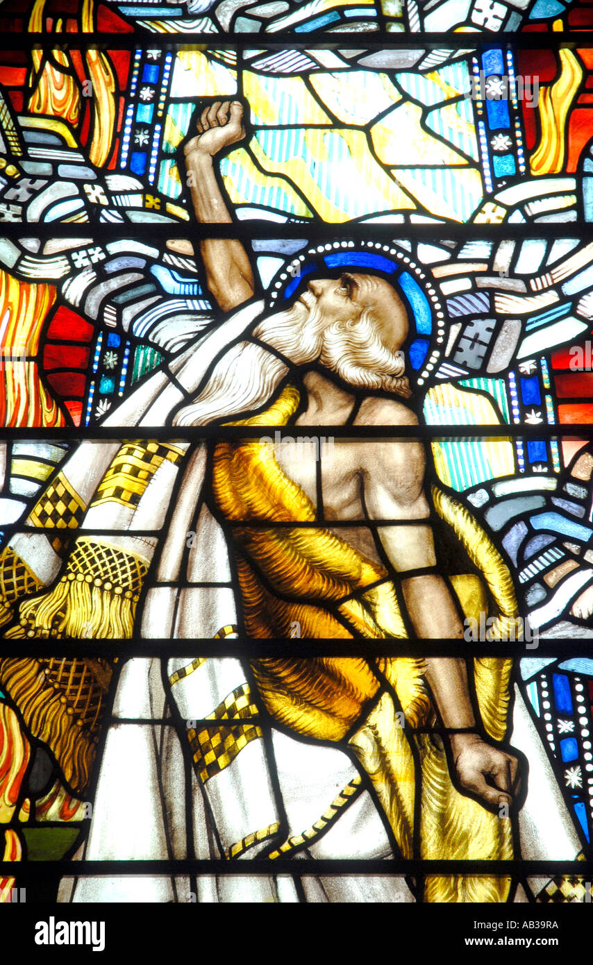 Stained glass window in the Chapel at John Wesley’s House and Museum ...