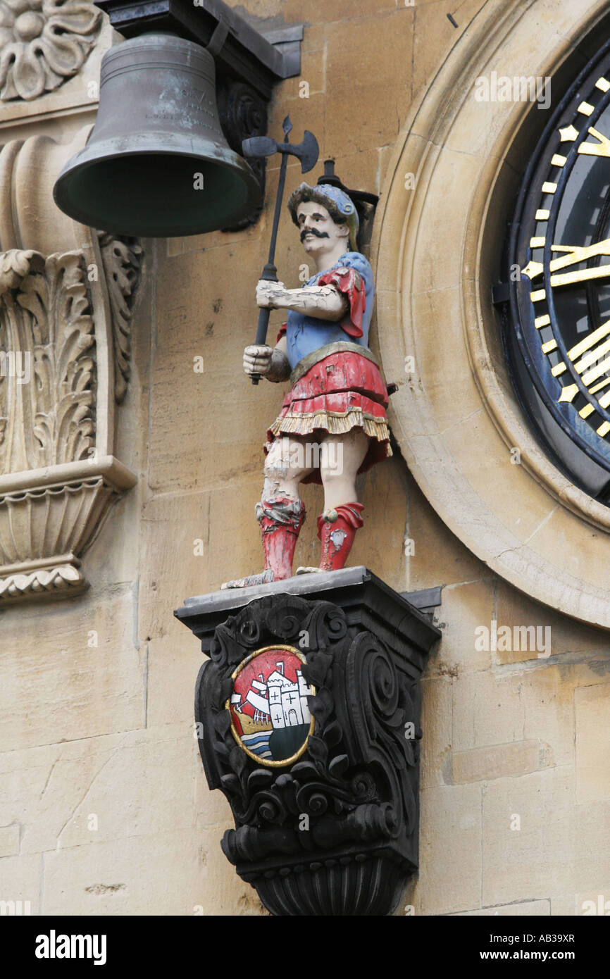 St. Stephen's Church Bristol. The little men ring the bell every 15 ...