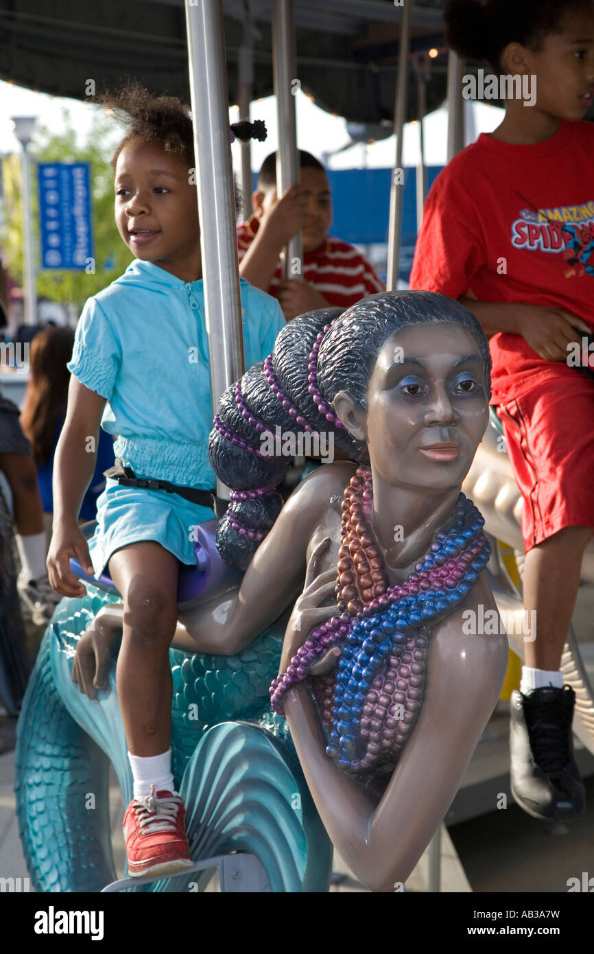 Detroit riverwalk carousel hi-res stock photography and images - Alamy