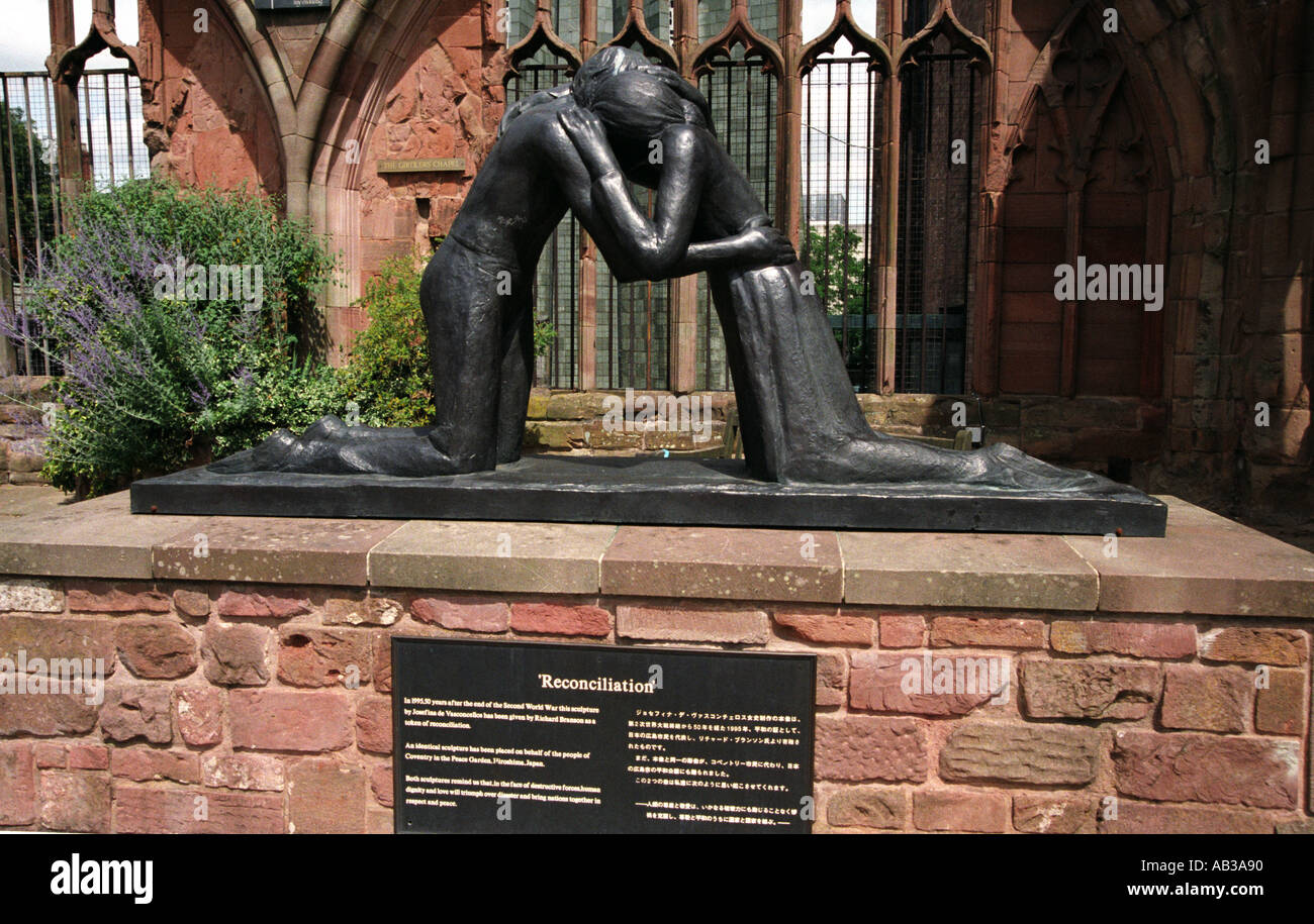 Coventry cathedral reconciliation statue hi-res stock photography and ...