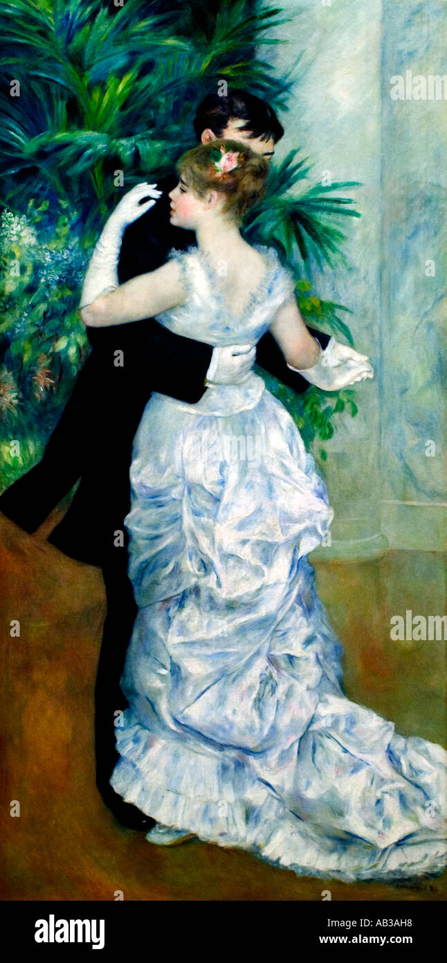 Dance a la Ville - Dance in the City 1883 Pierre Auguste Renoir 1841 ...