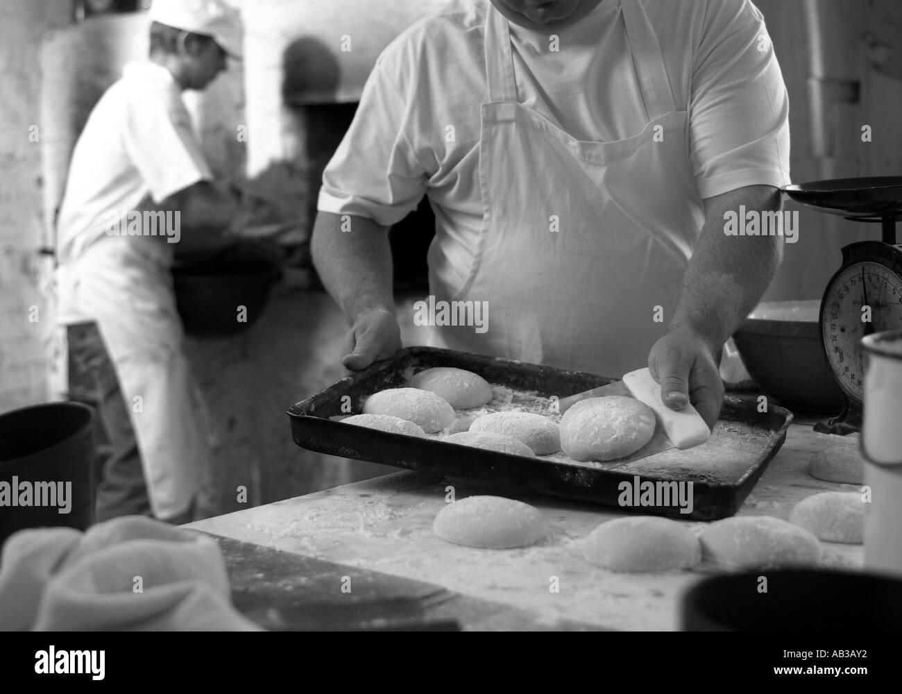 artisan bread making Stock Photo - Alamy