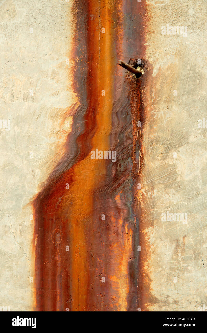 Rust Stained Wall Stock Photo - Alamy