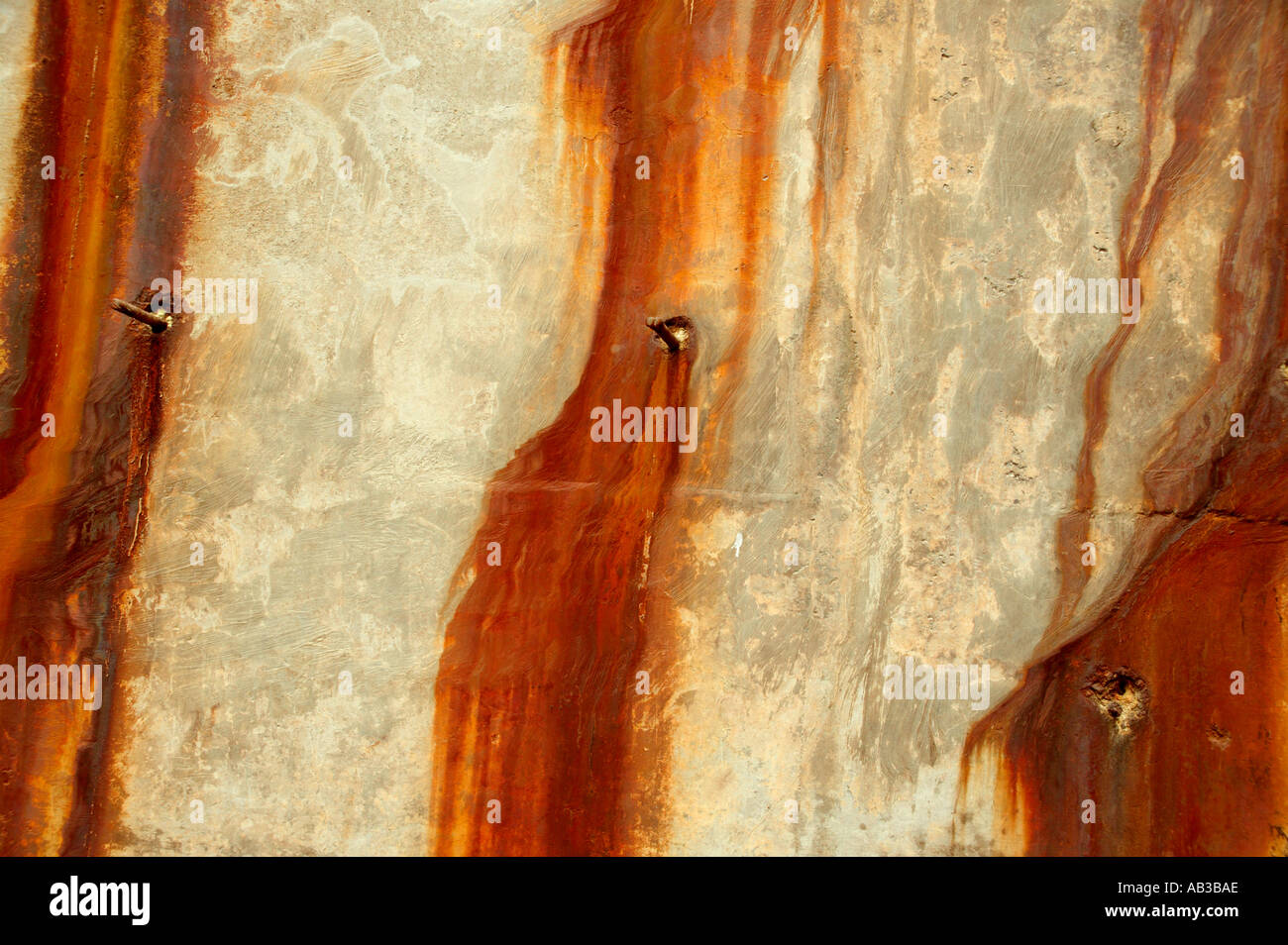 Rust Stained Wall Stock Photo - Alamy