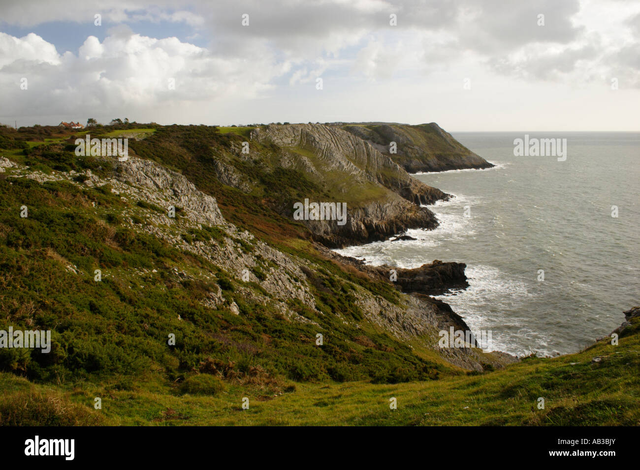 PENNARD CLIFFS, GOWER PENINSULA, SOUTH WALES, U.K Stock Photo - Alamy