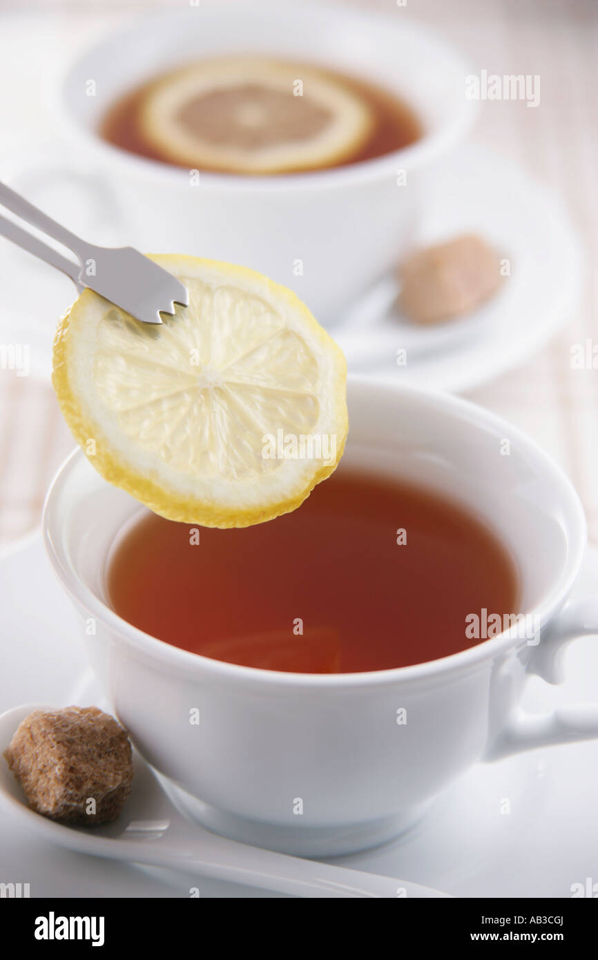 Two cups of tea Stock Photo - Alamy