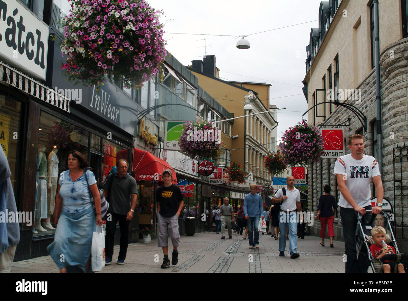 high street linkoping in sweden southern sweden norrkoping southern ...
