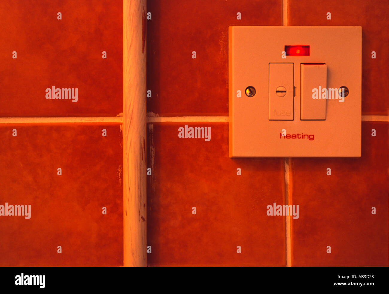 Central heating switch Stock Photo - Alamy