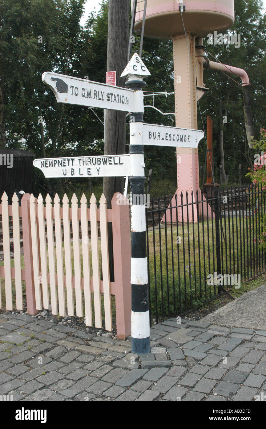 Old road direction signs Stock Photo - Alamy
