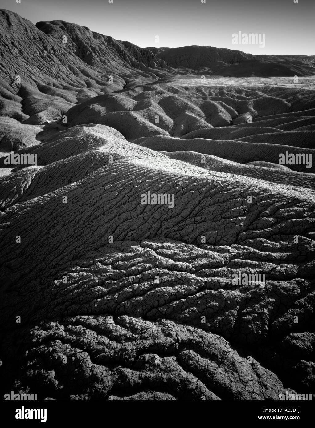 Black And White Detail Borrego Badlands Anza Borrego Desert State Park ...