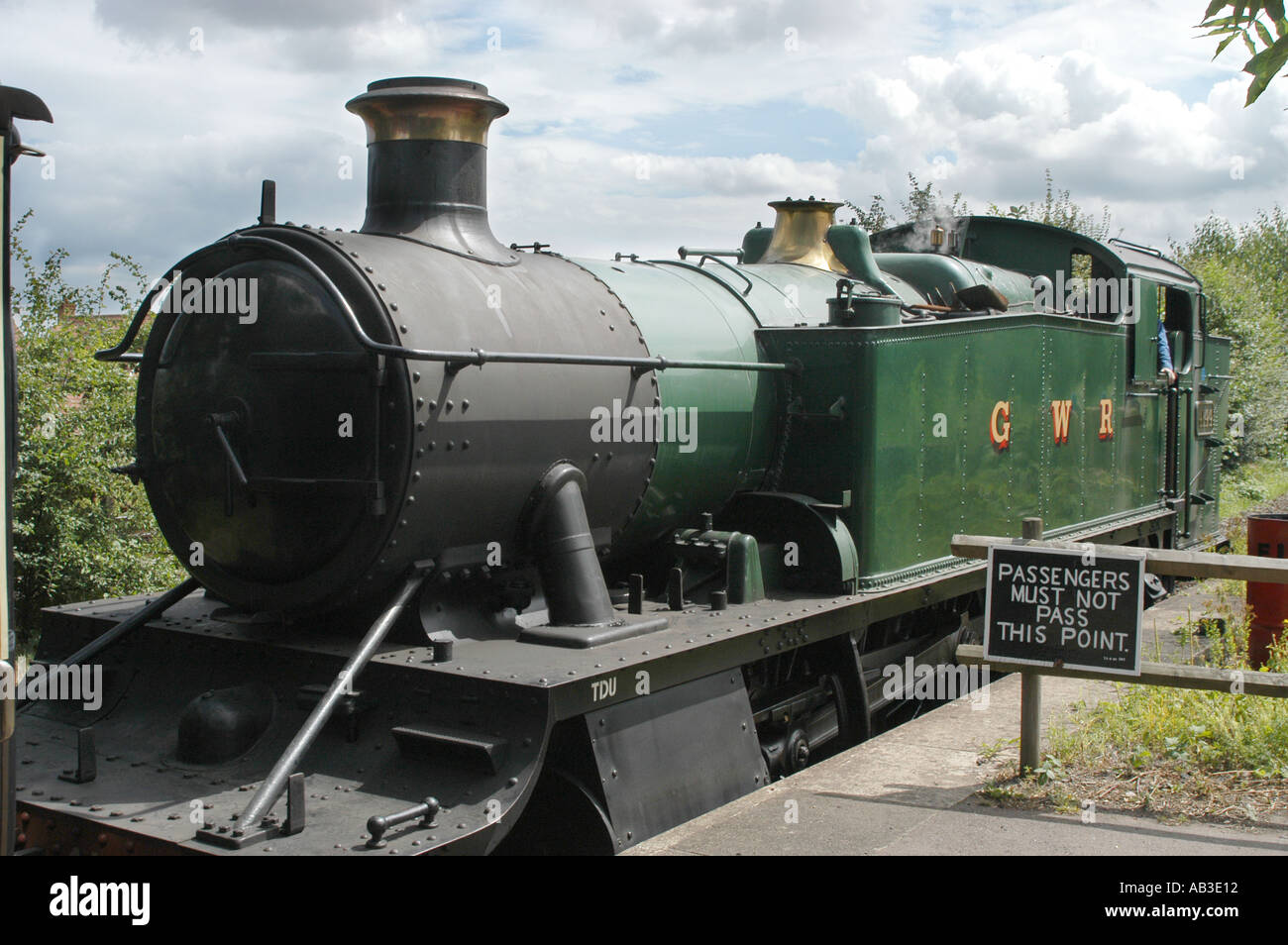 Locomotive at the station Stock Photo - Alamy