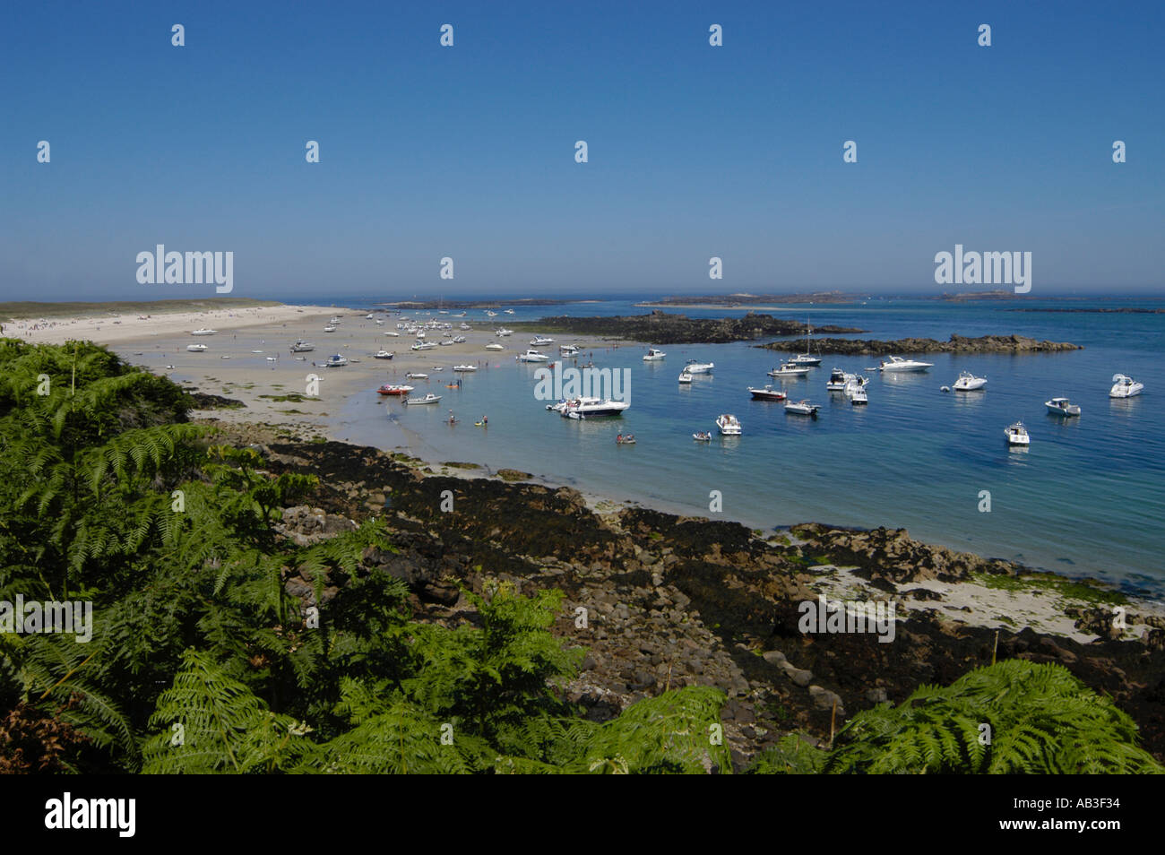 Shell beach Herm Channel Islands Stock Photo - Alamy