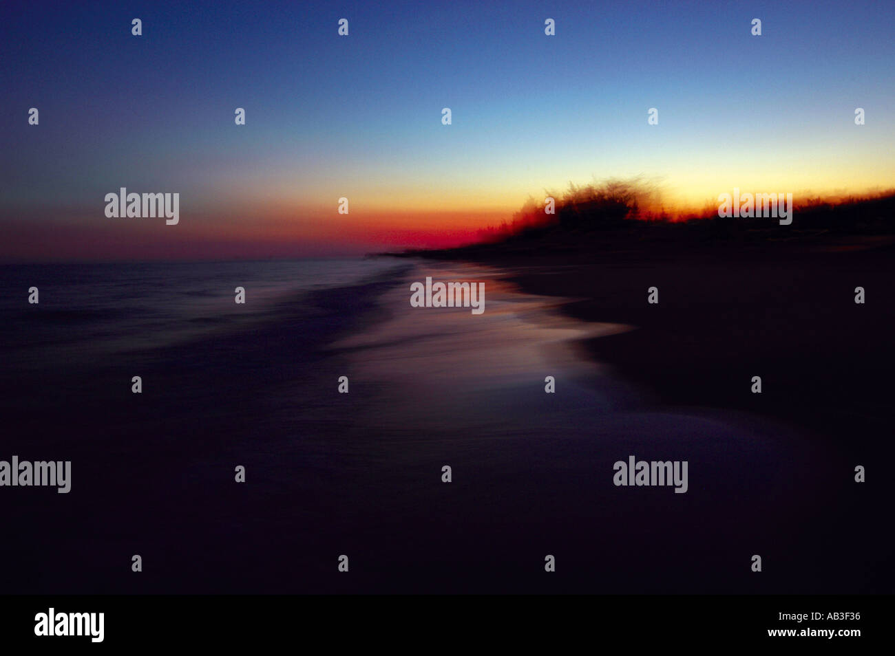 Sunset on Mui Ne Beach Vietnam Stock Photo - Alamy