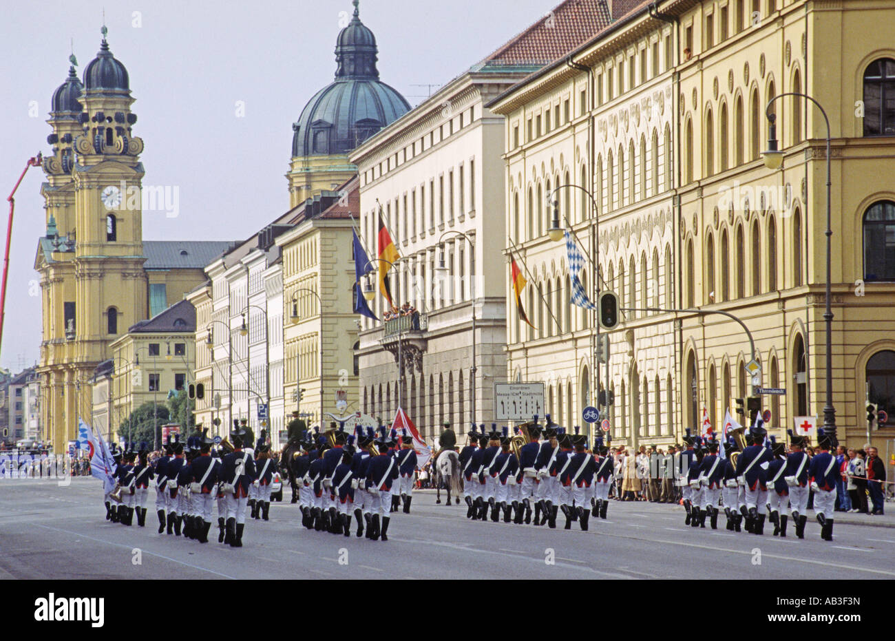 Oktoberfest parade on Munich streets, Germany Stock Photo - Alamy
