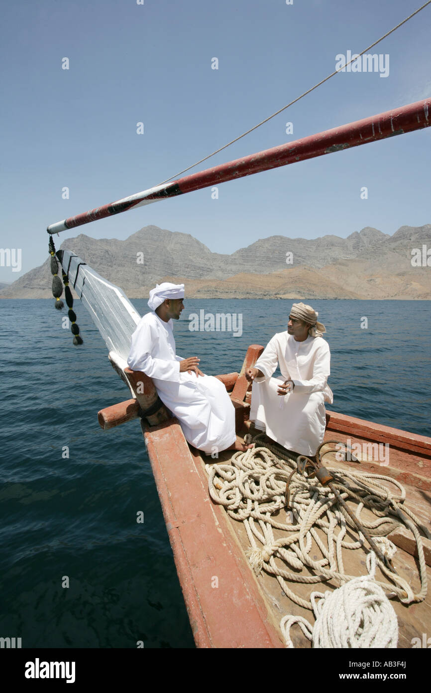 OMN Sultanat of Oman Enclave of Musandam in the north at the Straits of ...