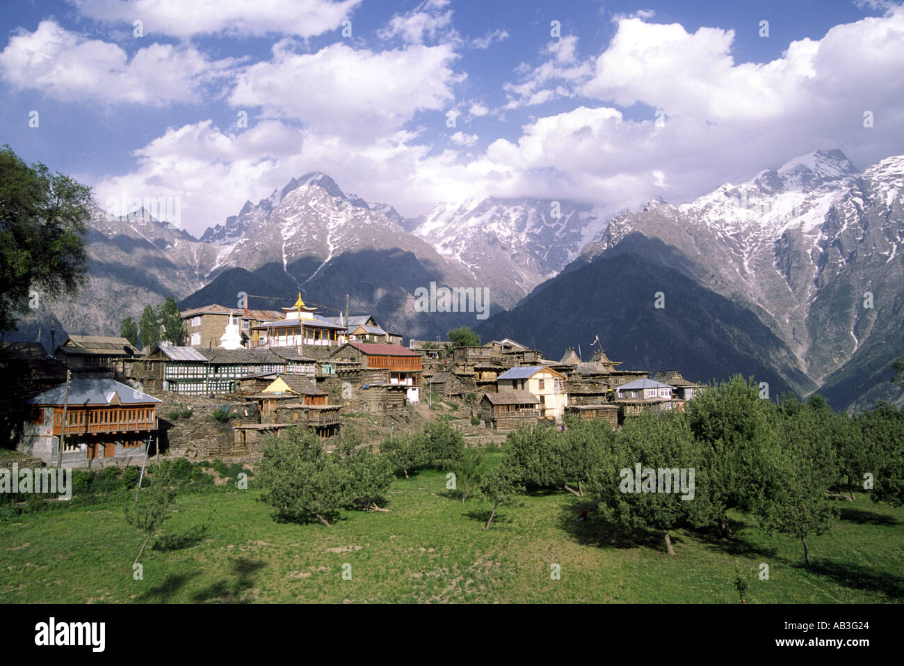 A view towards Kalpa Himachal Pradesh India Stock Photo - Alamy