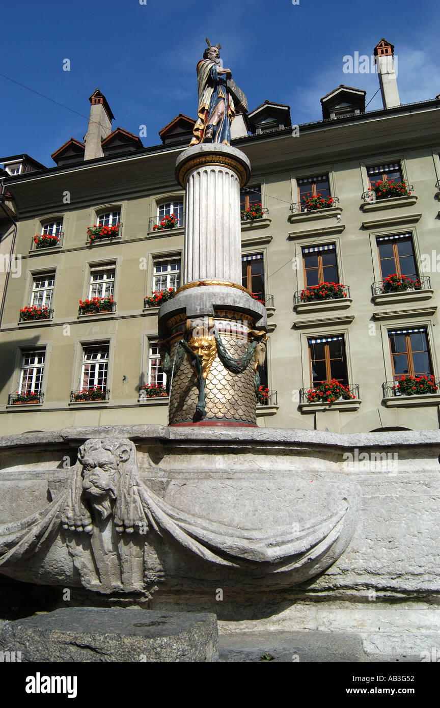 Fountain and architecture Bern Switzerland Stock Photo - Alamy