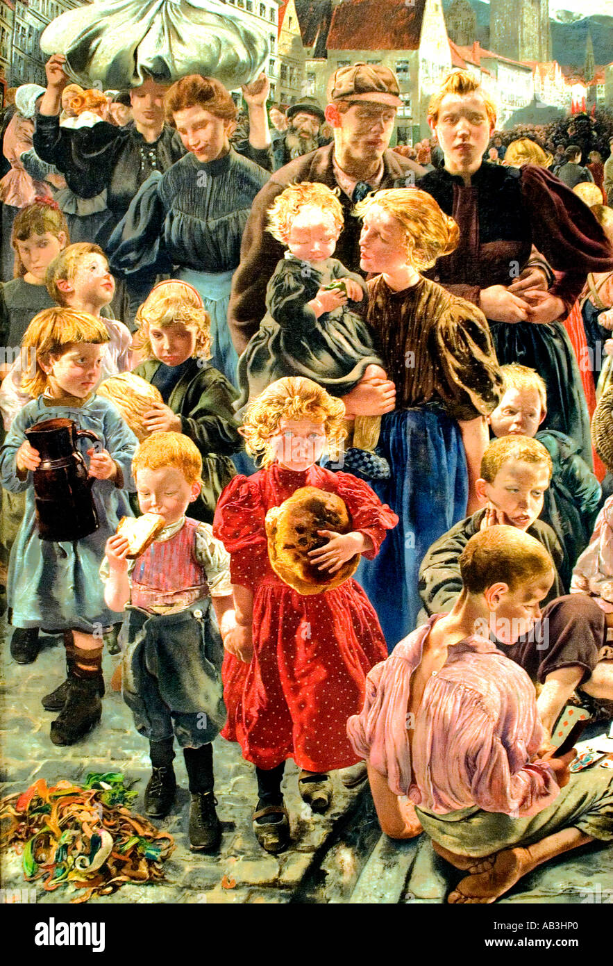 Leon Frederic The Golden Age Les ages de l'ouvrier tryptique de Leon ...