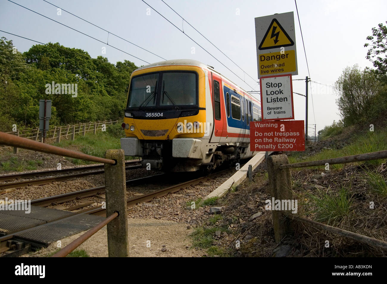 On coming train of the West Anglia and Great Northern railways Stock ...