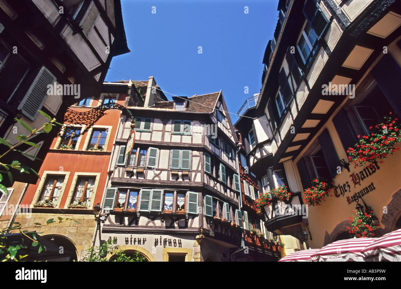 Half timbered alsatian style houses hi-res stock photography and images ...