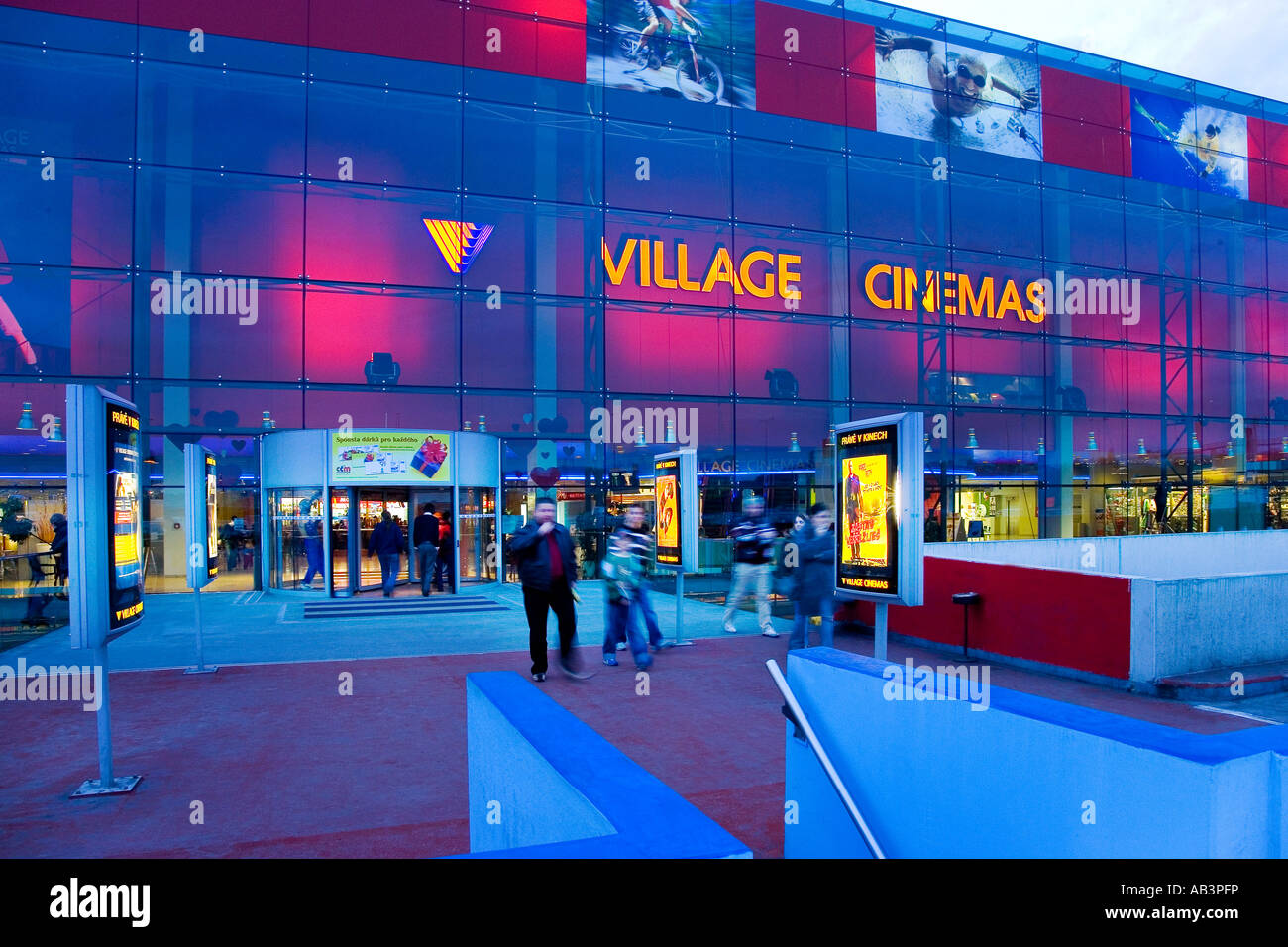 Zabavni a obchodni centrum Èerný most Praha Ceska republika Stock Photo ...