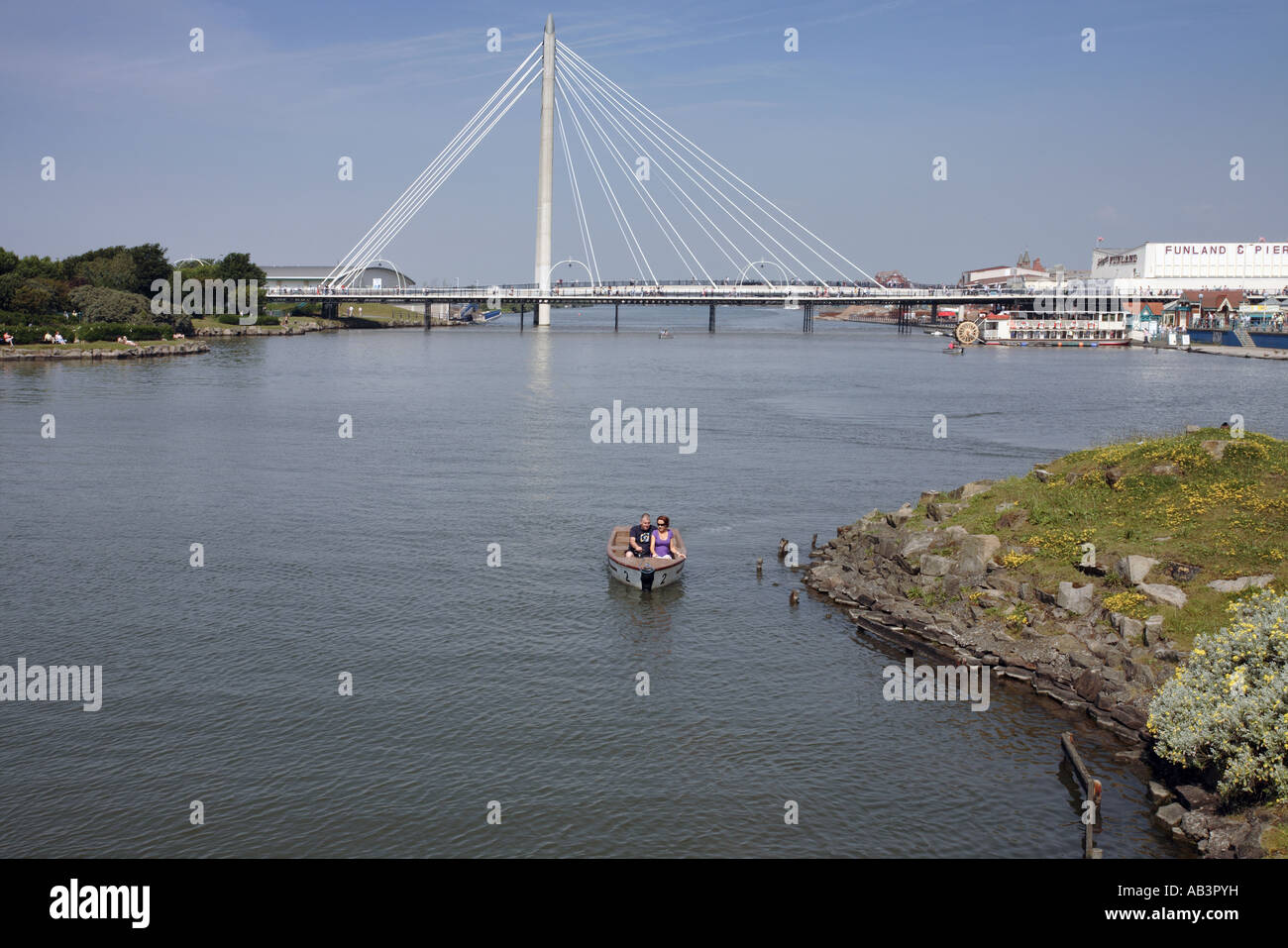 Southport marine way bridge merseyside hi-res stock photography and ...