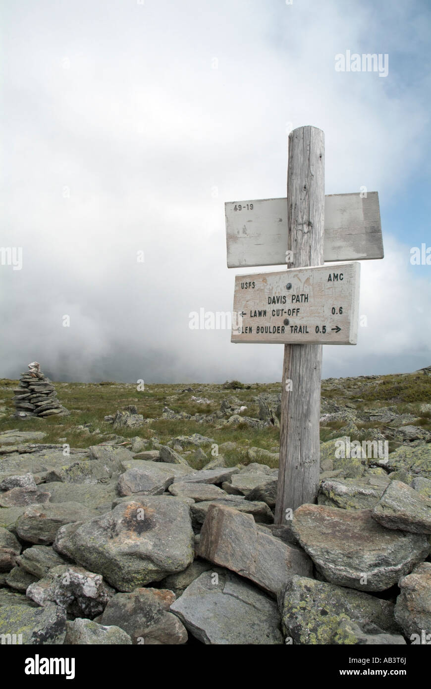 Alpine zone, Davis Path, White Mountains, New Hampshire, USA Stock ...