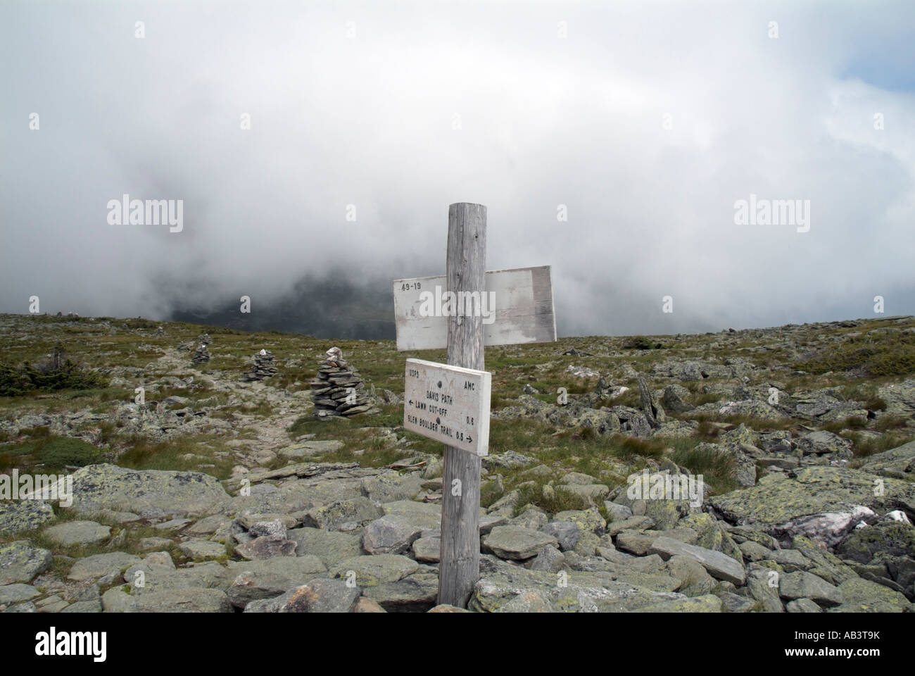 Alpine zone, Davis Path, White Mountains, New Hampshire, USA Stock ...