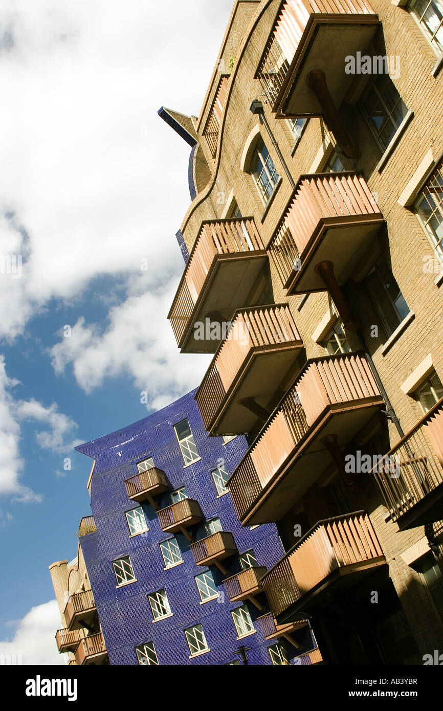 Modern converted warehouse along the river Thames, London Stock Photo ...