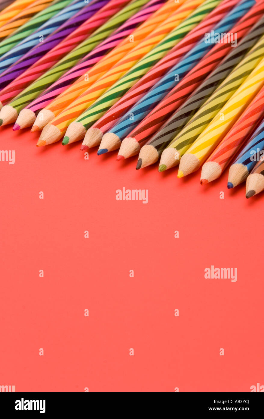 Coloured drawing pencils Cut Out Stock Images & Pictures - Alamy