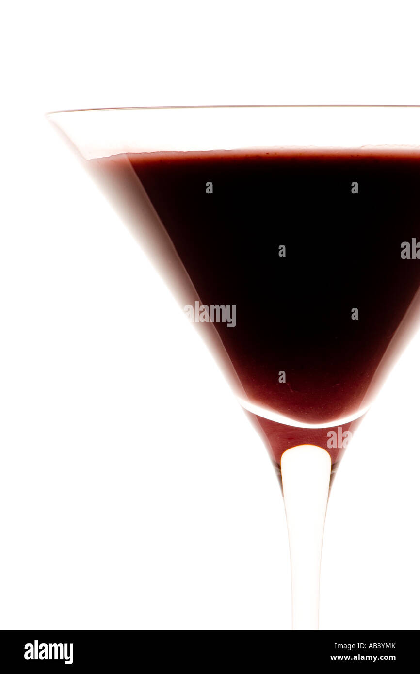 Dark Red cocktail Stock Photo - Alamy