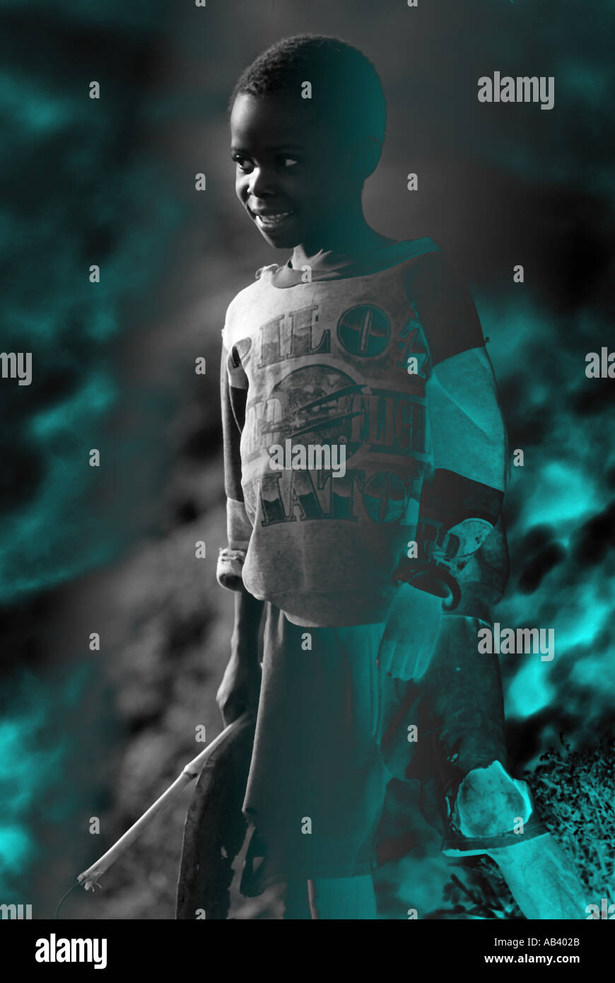 Poor african boy hi-res stock photography and images - Alamy