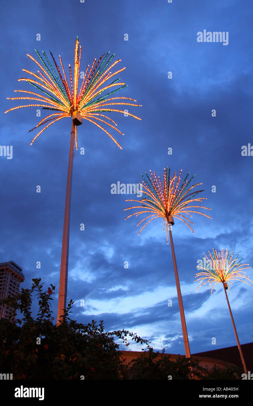 street light in Malaysia decorated using bunga manggar motif Stock ...