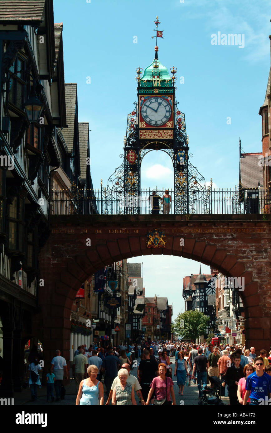 Eastgate Clock Chester England UK Stock Photo - Alamy