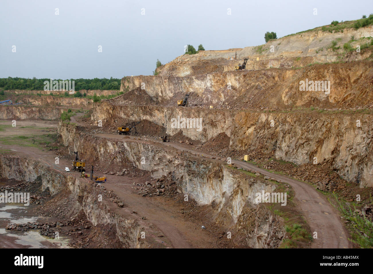 A quarry Southern, Poland Stock Photo - Alamy