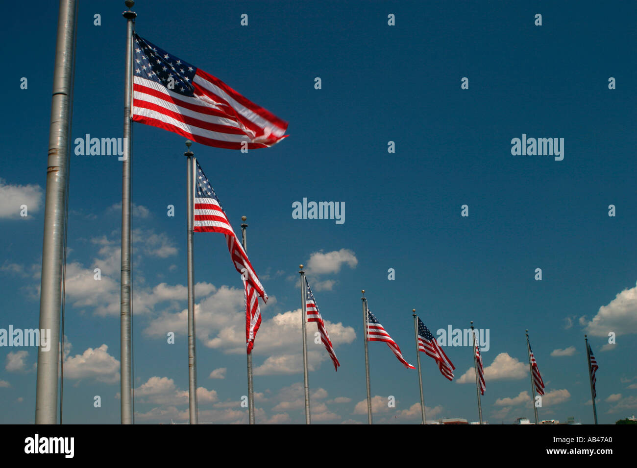 Flags around the Washington Monument Washington Stock Photo - Alamy