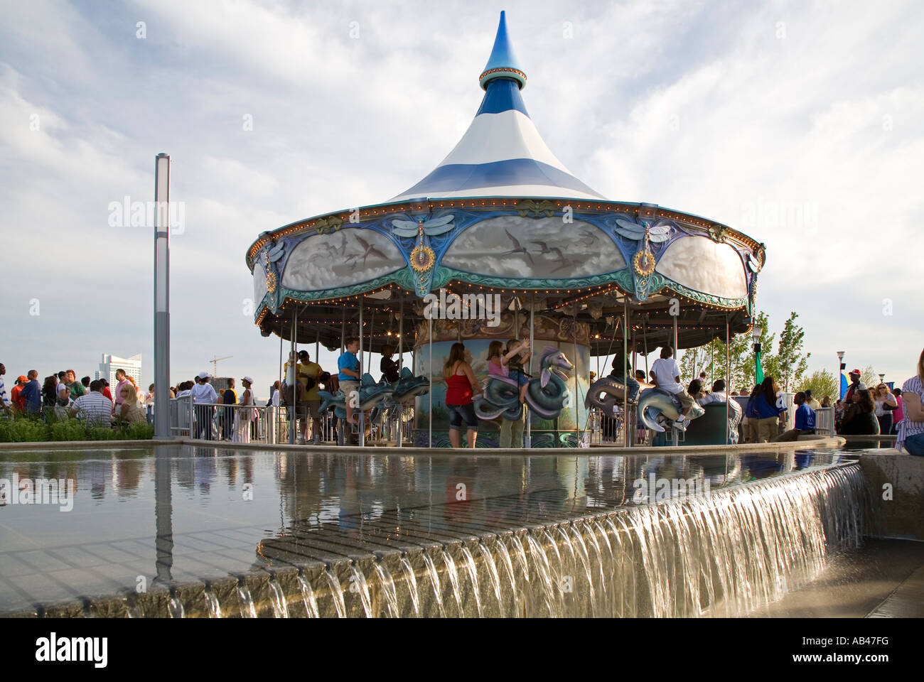 Detroit riverwalk carousel hi-res stock photography and images - Alamy