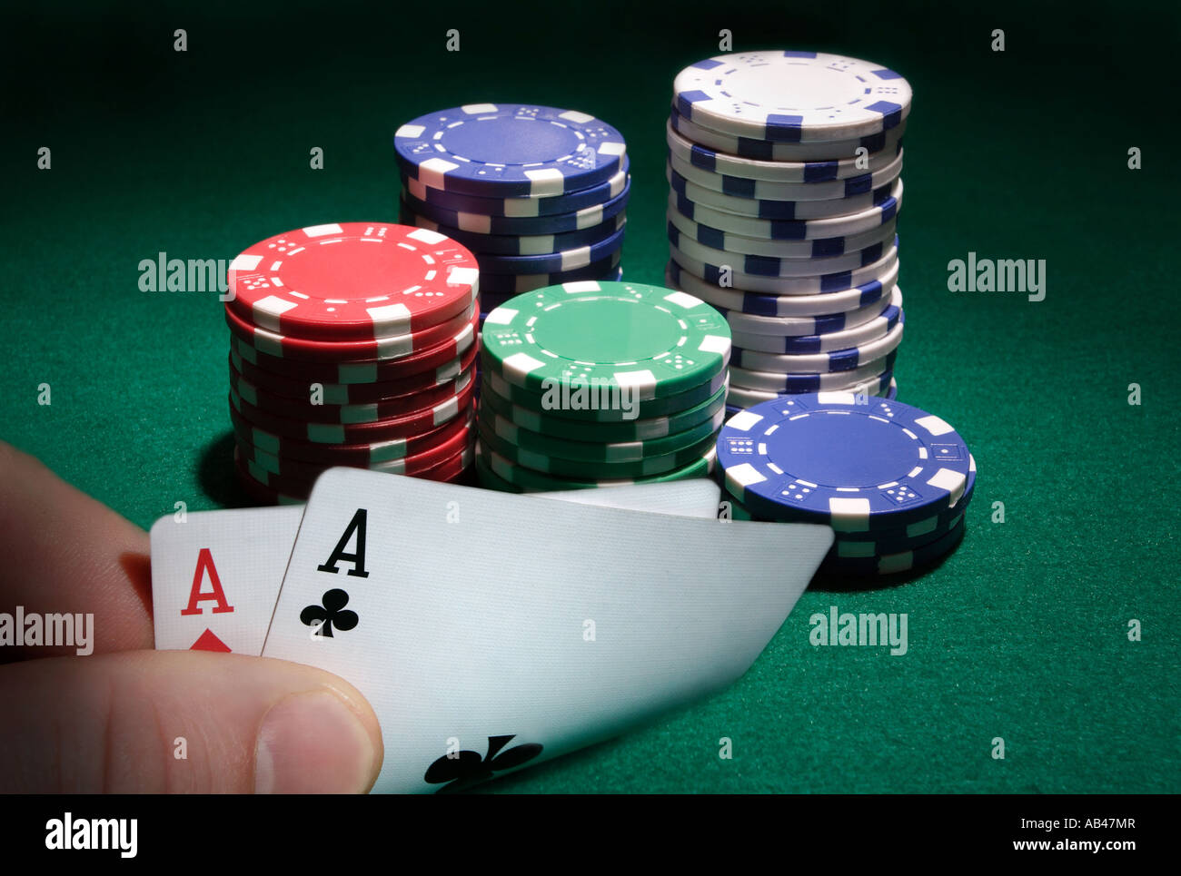 Poker table during game hi-res stock photography and images - Alamy