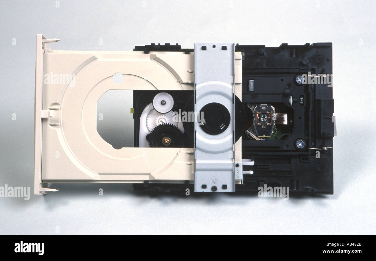 An open CD player Stock Photo - Alamy