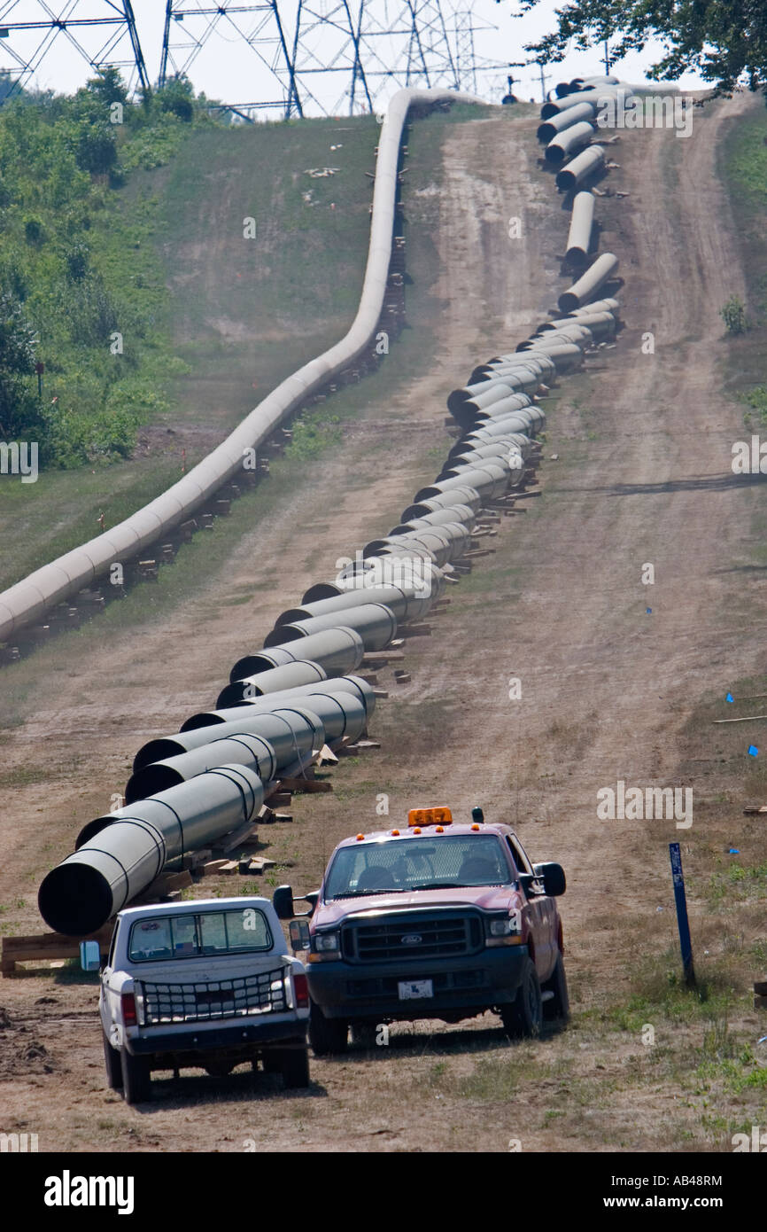 Grand Rapids Michigan A natural gas pipeline being built for DTE Energy ...