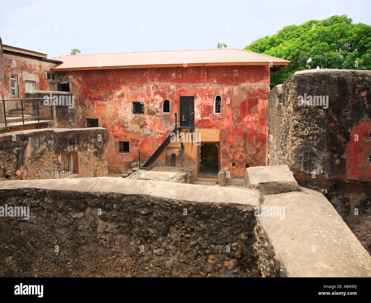 Ruins of the historical Fort Jesus Mombasa Kenya Africa Stock Photo - Alamy