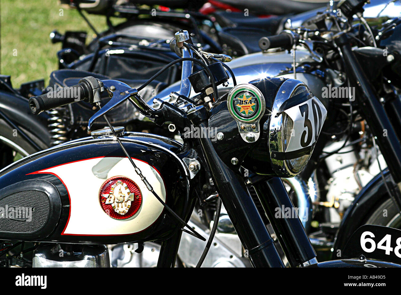 Restored BSA motorcycle Stock Photo - Alamy