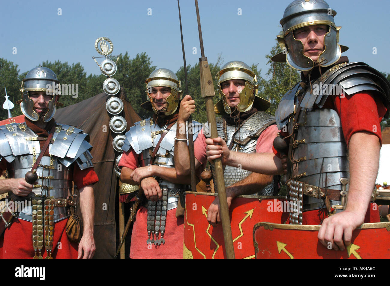 Infantry men of the Roman Empire Stock Photo - Alamy