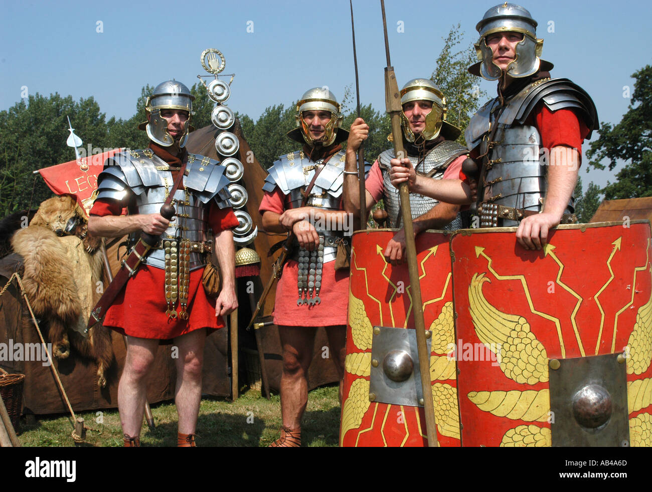 Infantry men of the Roman Empire Stock Photo - Alamy