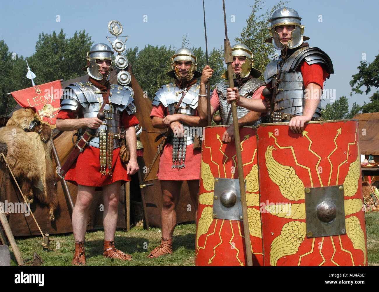 Infantry men of the Roman Empire Stock Photo - Alamy