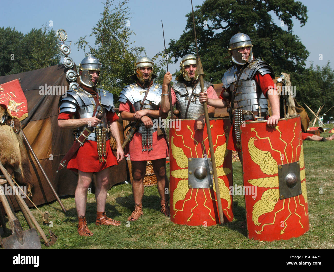 Infantry men of the Roman Empire Stock Photo - Alamy