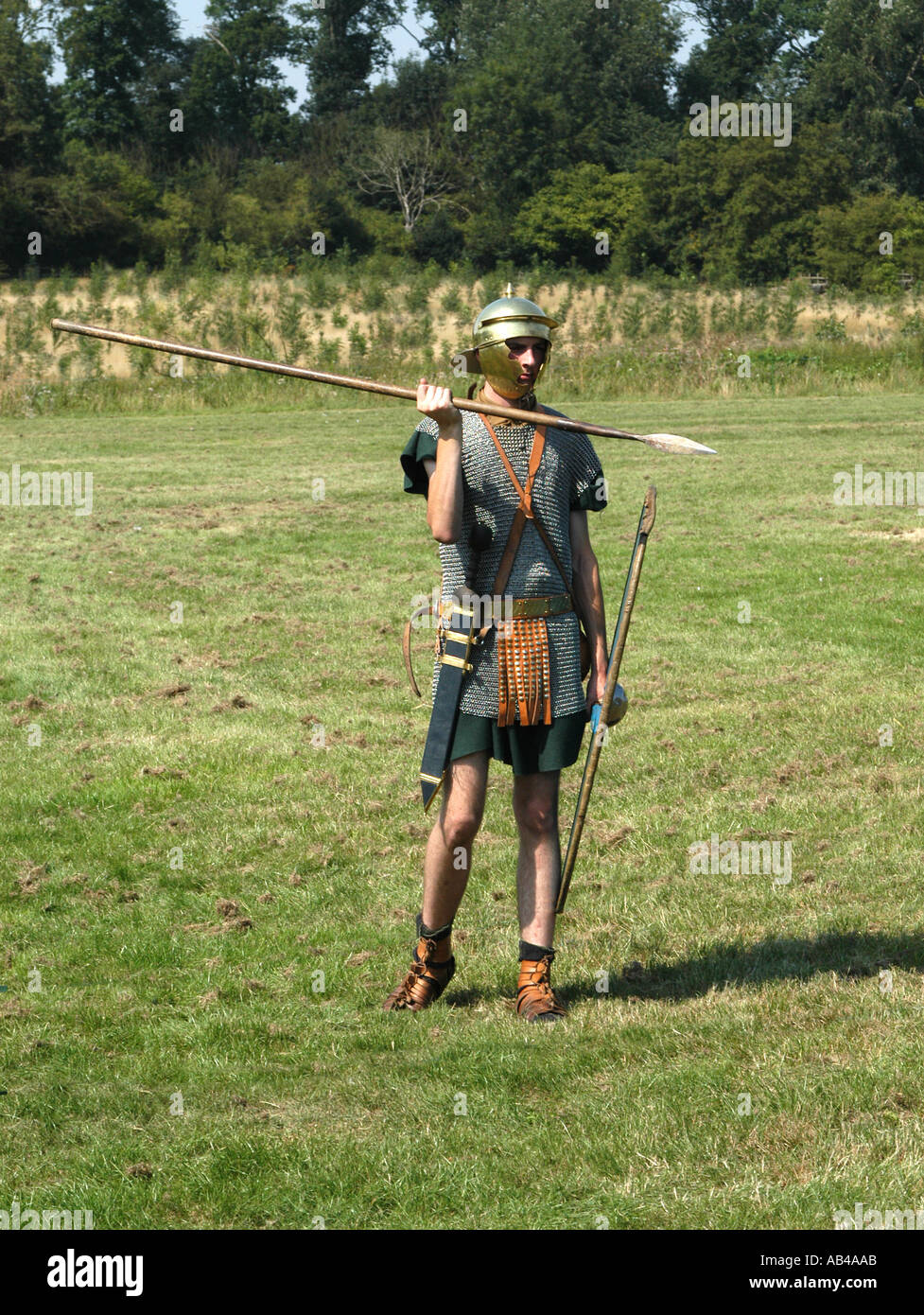 Infantry man of the Roman empire Stock Photo - Alamy
